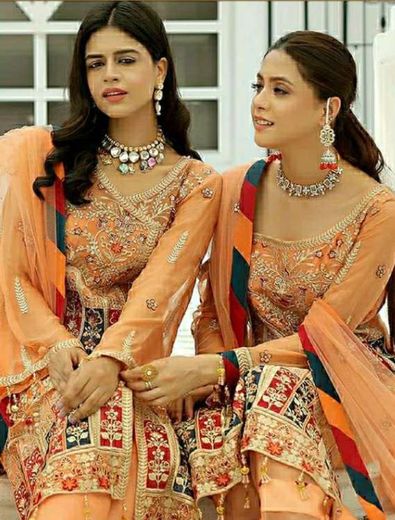 RAMSHA PRESENTS 524 DESIGN YELLOW PAKISTANI DESIGNER SUITS WHOLESALE ...