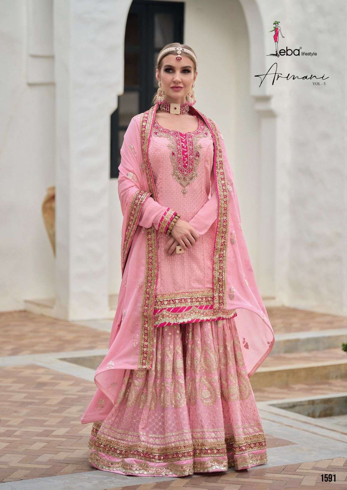 Eba Presents Armani Vol-5 Series Latest Indian Designer Sharara Suit ...