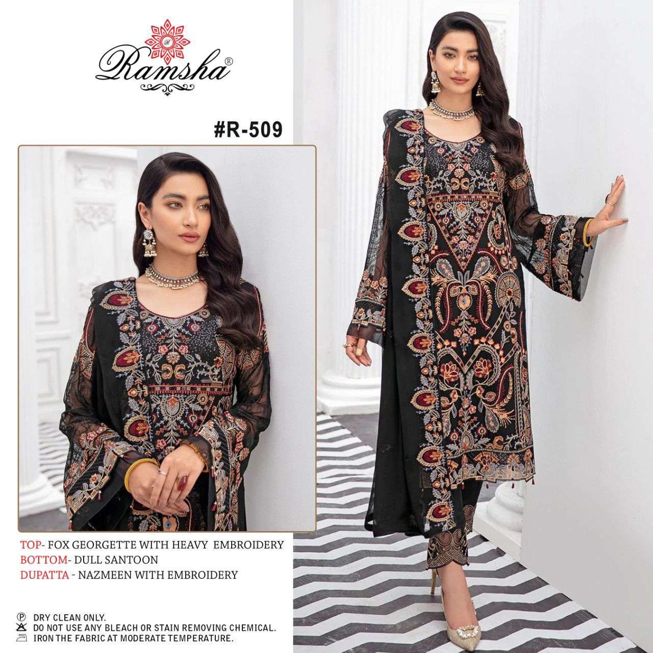 RAMSHA R 507,508,509 PAKISTANI SALWAR SUIT