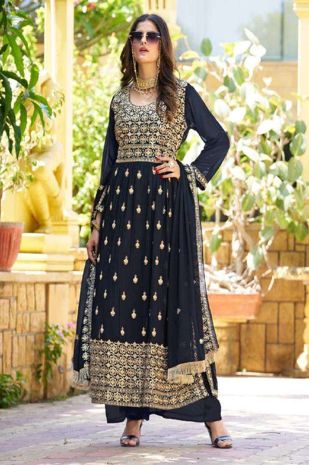AL KHUSHBOO 100029 GEORGETTE PAKISTANI SUIT
