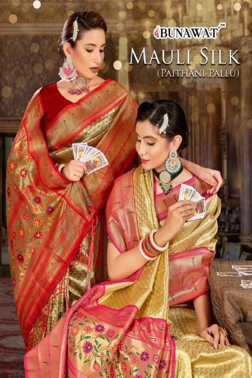 Bunawat Mauli Silk Traditional Festival Party Ethnic Wear Saree Collection