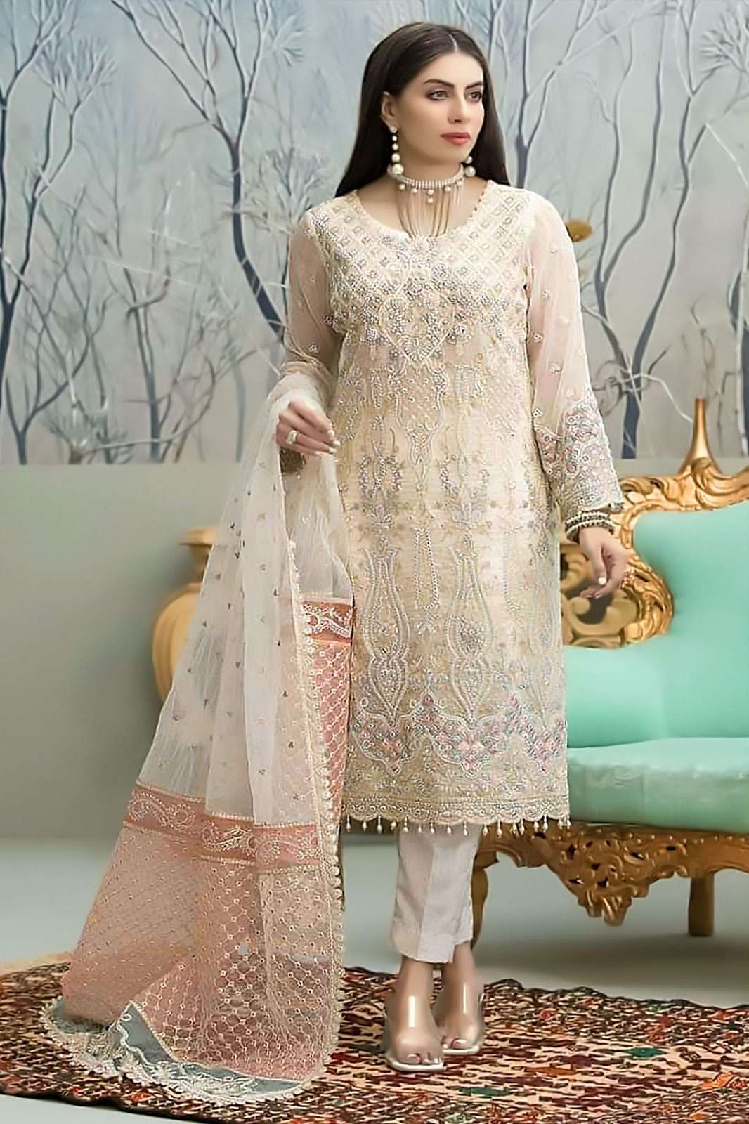 COSMOS AAYRA MULTIPLE 008 PAKISTANI SALWAR SUIT