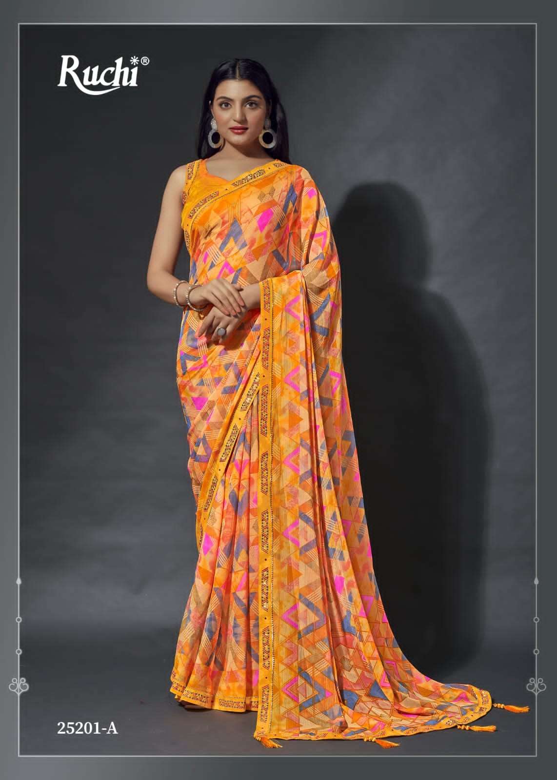 Ruchi Vanilla Vol 2 Designer Chiffon Saree Collection