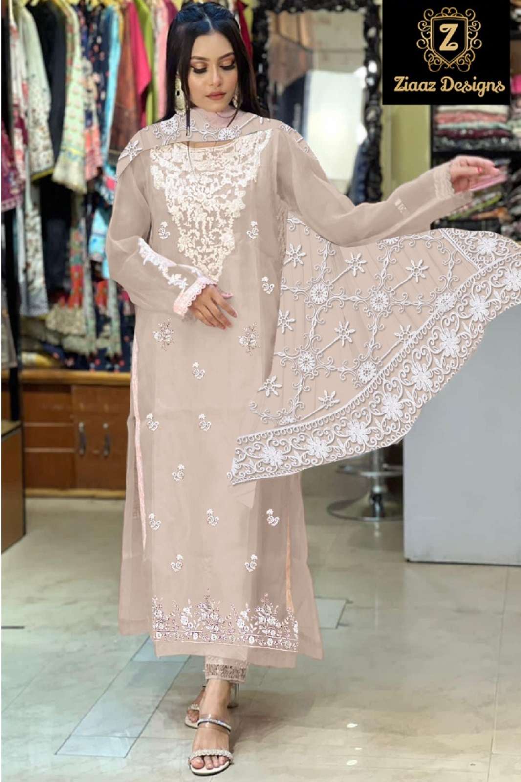 ZIAAZ DESIGNS 191 A TO D PAKISTANI SALWAR SUIT