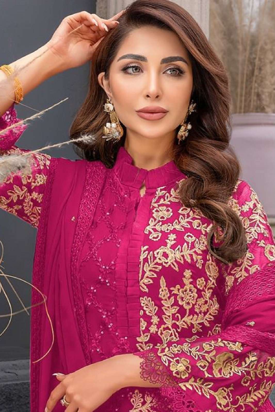 AL KHUSHBOO AADILA VOL 1 5039 A TO D SEMI STICHED PAKISTANI SUITS