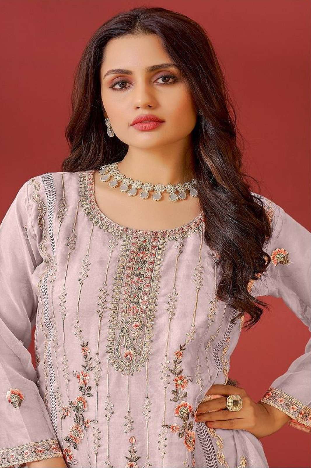 AL KHUSHBOO 3043 D PAKISTANI DESIGNER SUITS