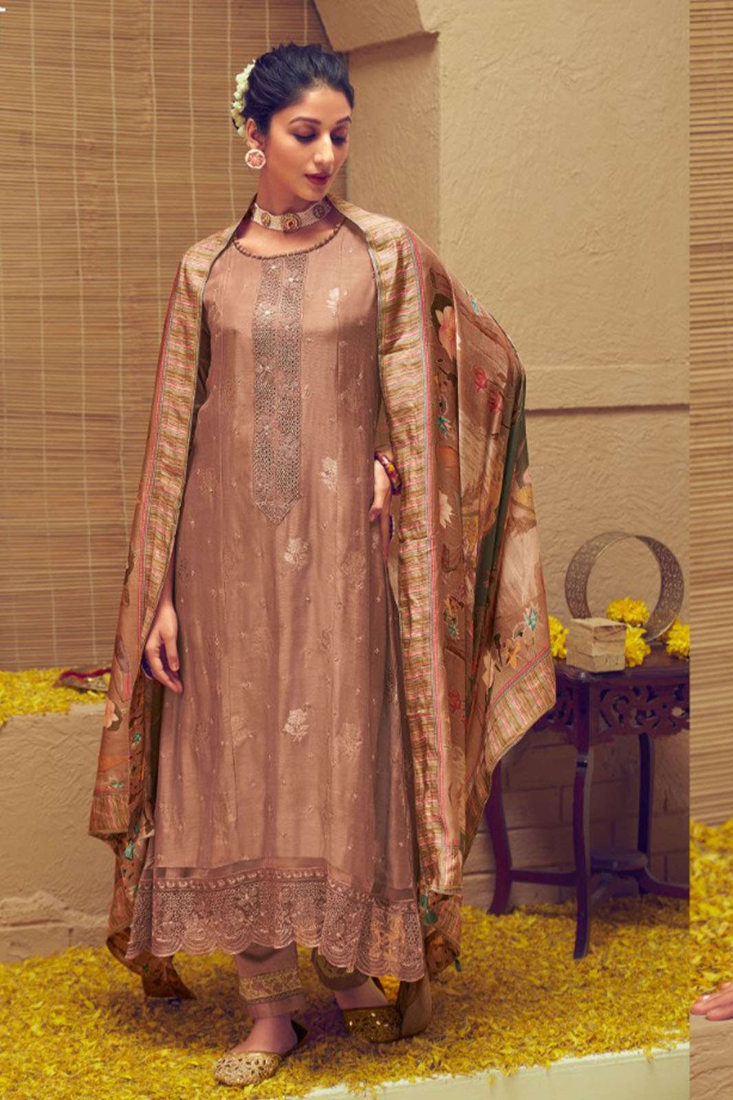 Jay Vijay Present Vasudha Catalog Designer Festival Collection Of Pure ...