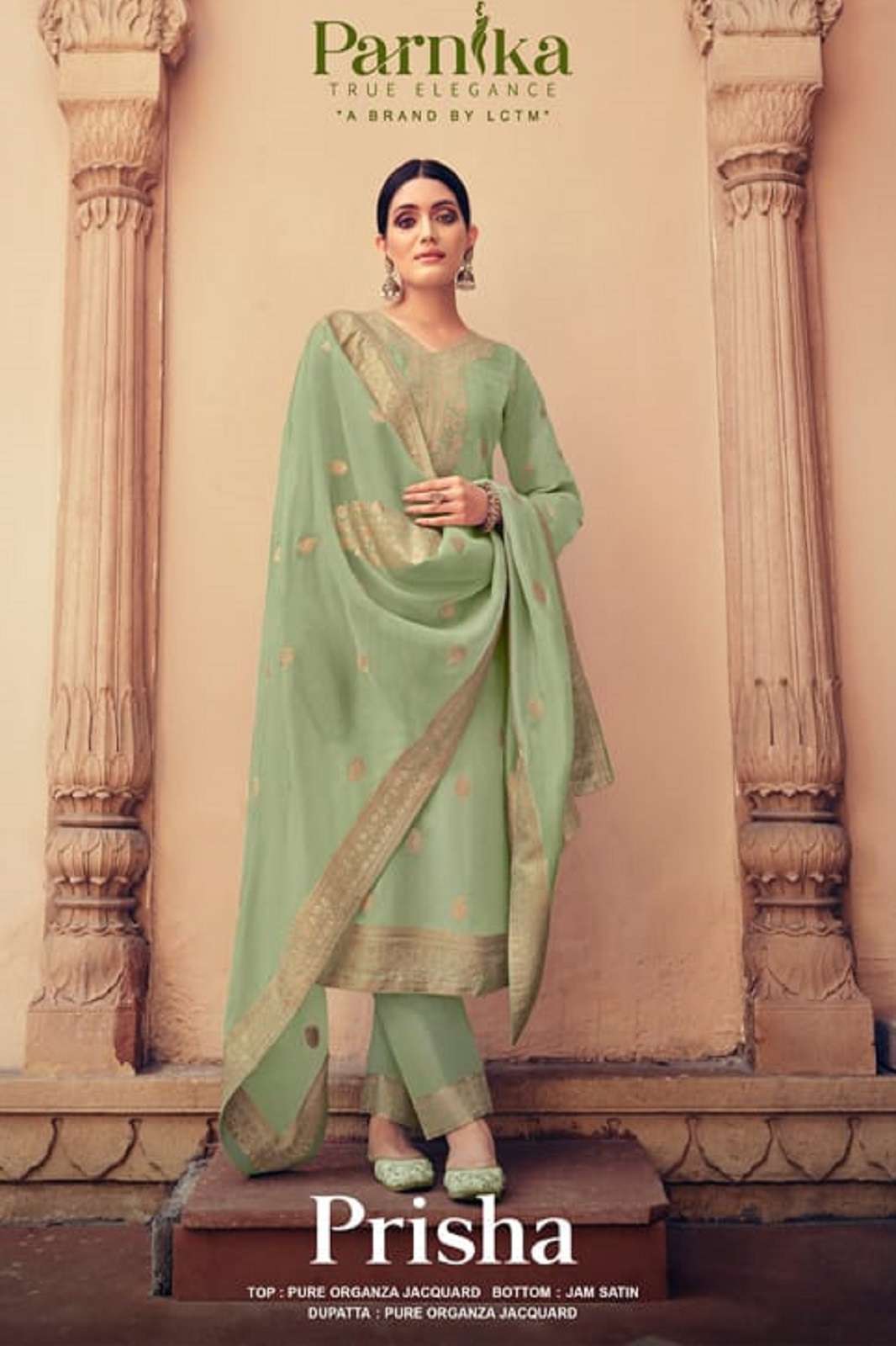 SERINE S 149 DESIGNER OLIVE GREEN PAKISTANI SUITS