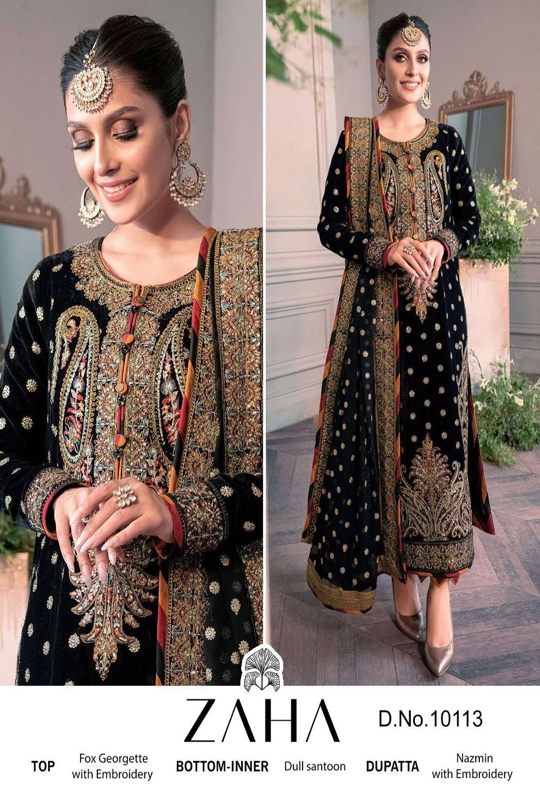 ZAHA AAEESHA VOL 1 SEMI STITCHED PAKISTANI SUITS