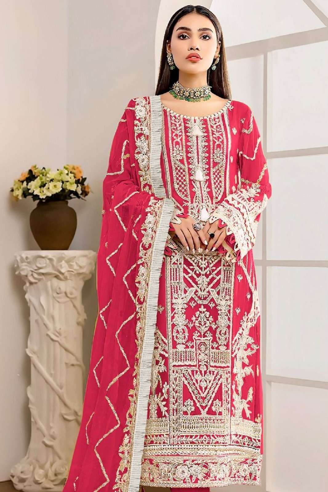 DEEPSY SUITS D 2008 A TO D SEMI STICHED PAKISTANI SUITS