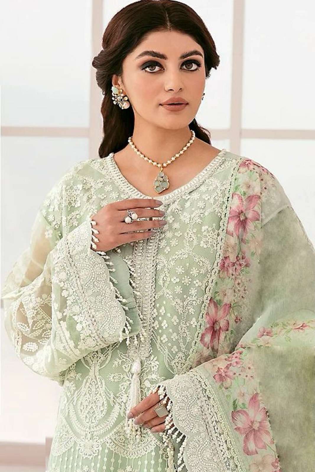 ZIAAZ DESIGNS NOOR CODE 282 SEMI STICHED PAKISTANI SUITS