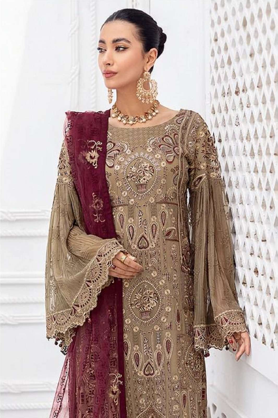 MOTIFZ 381 SEMI STICHED PAKISTANI SALWAR SUITS