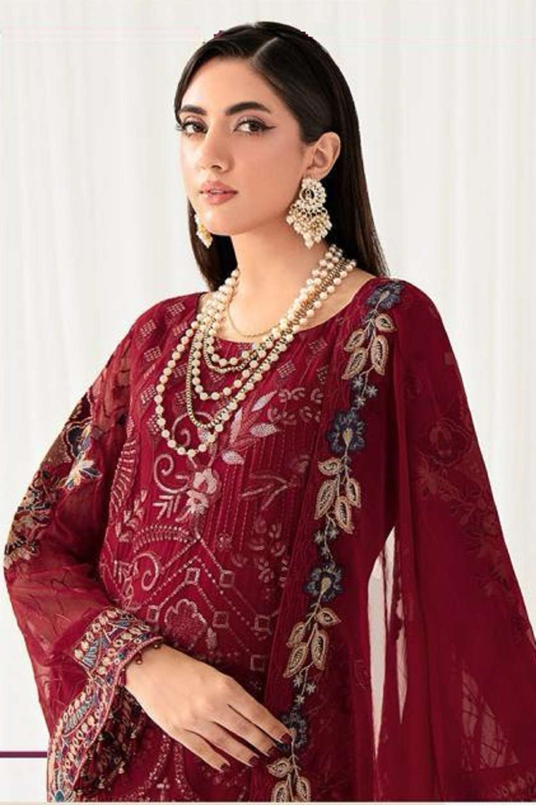 HOOR TEX H 75 GEORGETTE PAKISTANI SALWAR SUITS