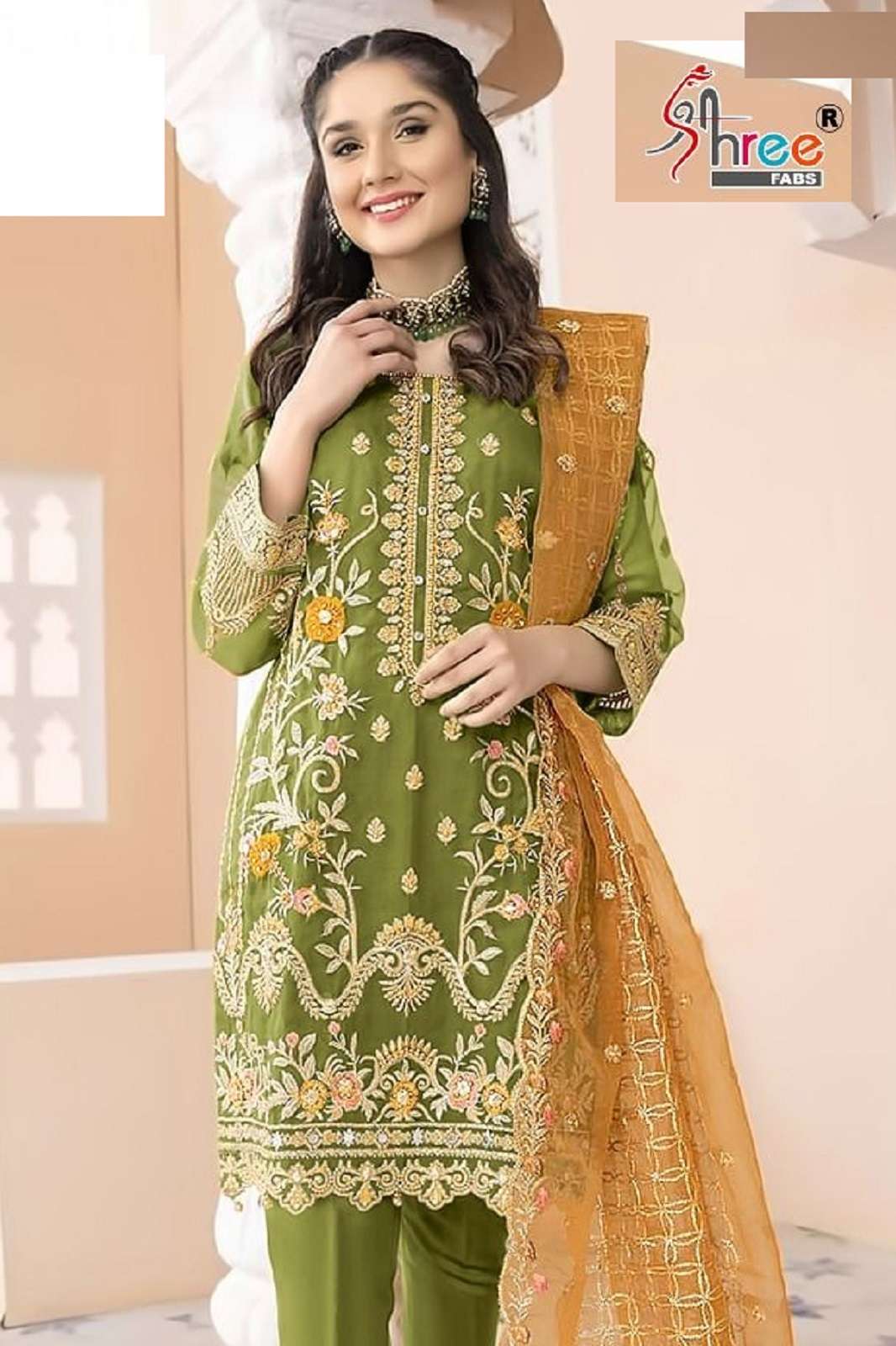 SHREE FAB AYESHA VOL 2 713 SEMI STICHED PAKISTANI SALWAR SUIT