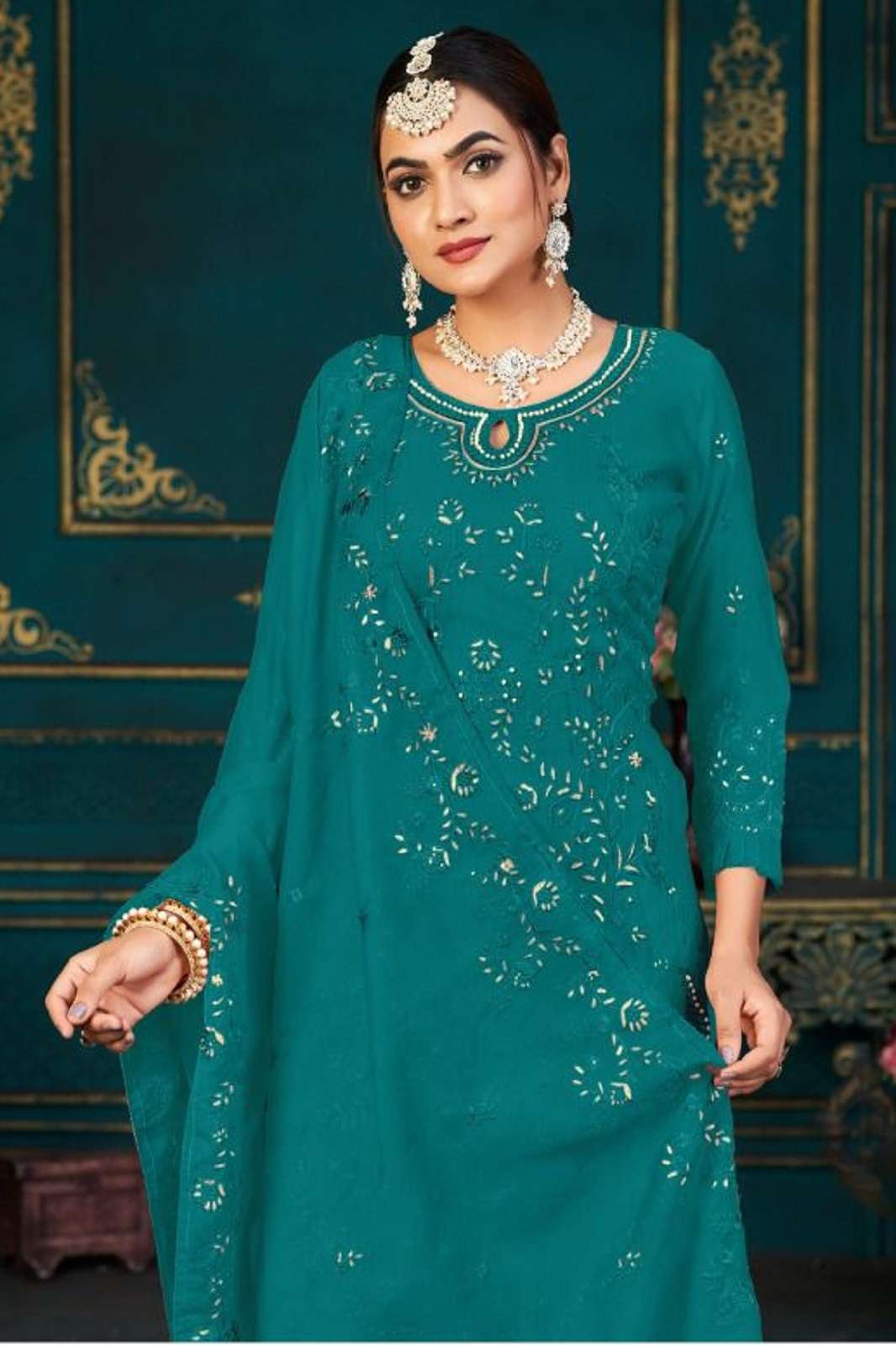 ZIAAZ DESIGNS 316 D SEMI STITCHED PAKISTANI SUITS