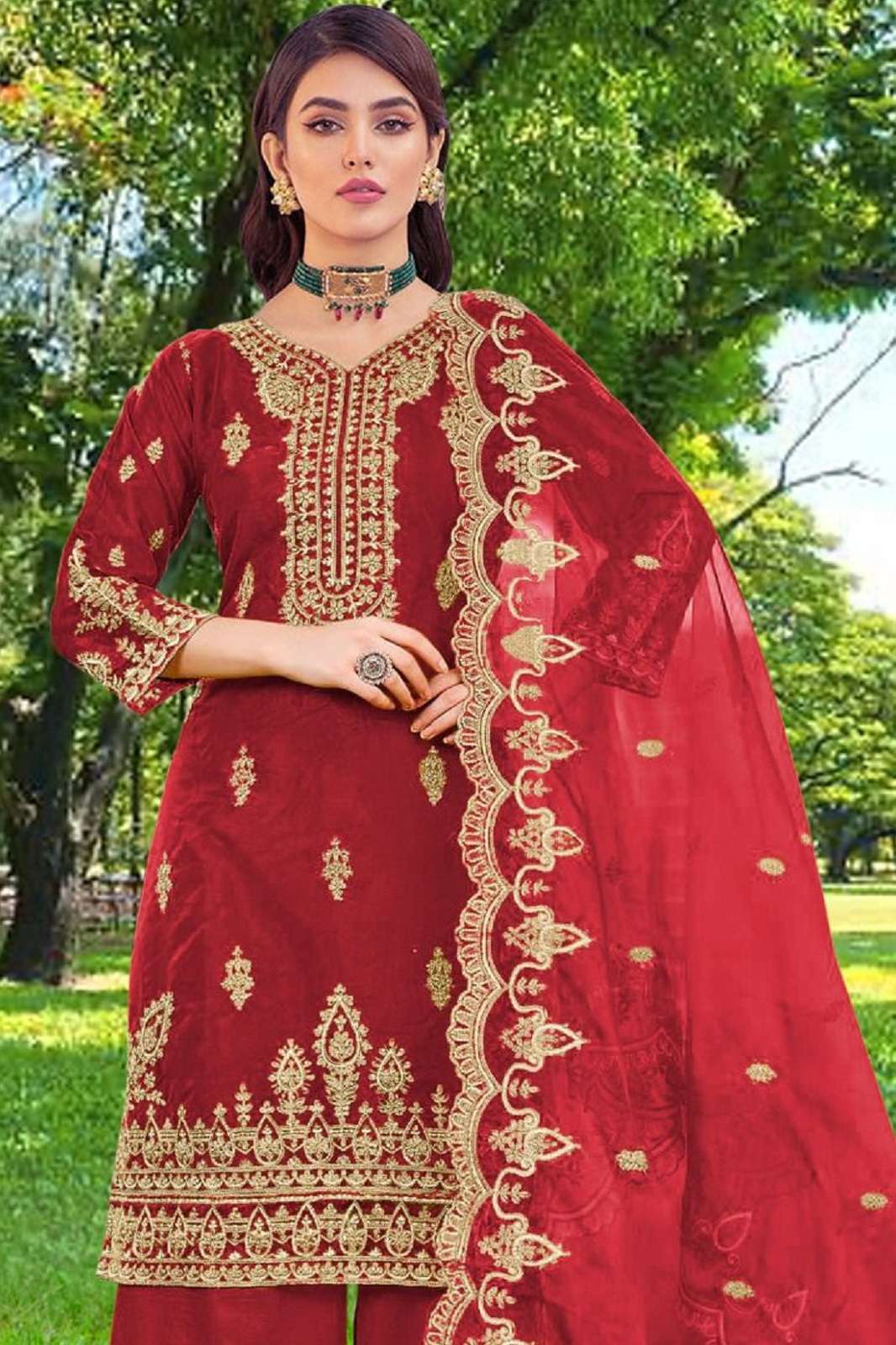 DEEPSY SUITS 2026 A TO D ORGANZA SEMI STICHED SUITS