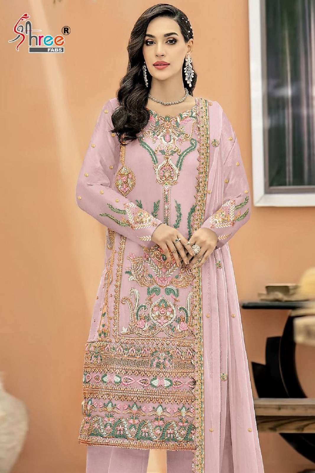 SHREE FAB S 908 A TO D SEMI STICHED PAKISTANI SALWAR SUIT