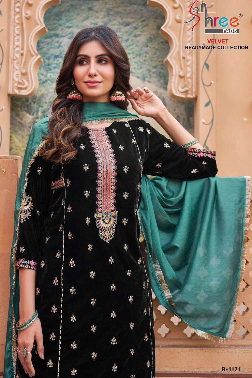 SHREE FAB SV 1171 VELVET READYMADE PAKISTANI SUITS