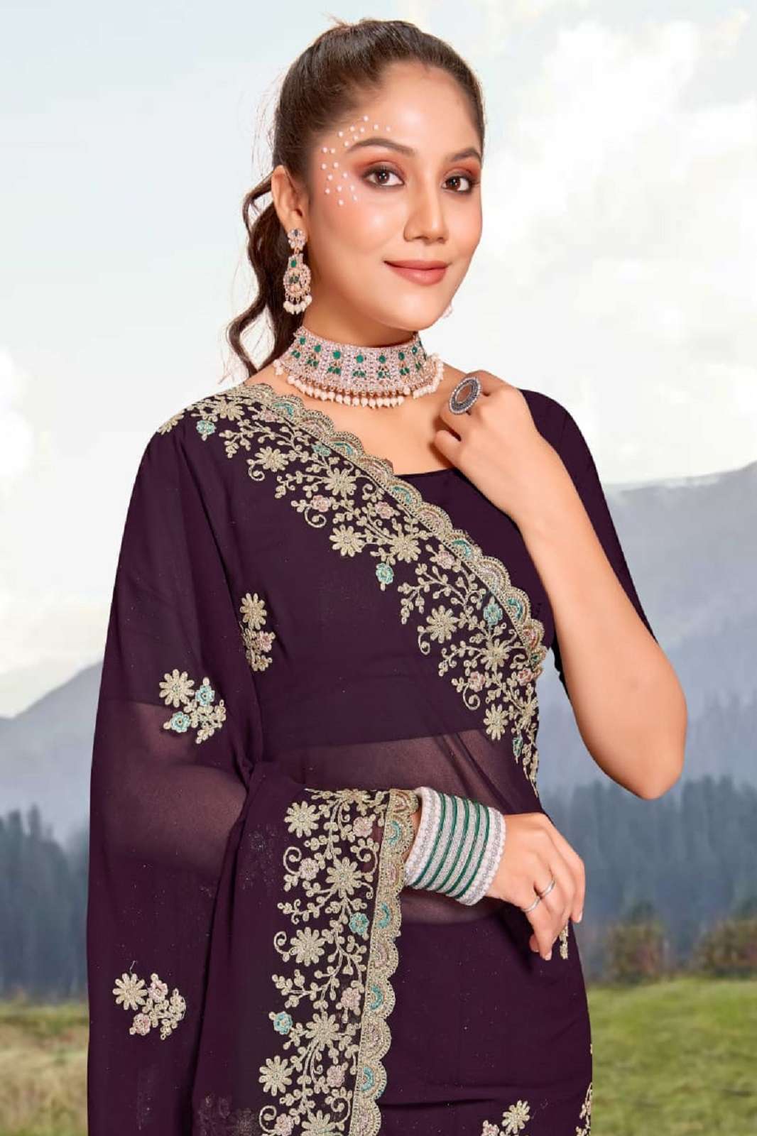 SHRI BALAJI PRESENTS ANUSHKA DESIGNER WEDDING SAREE