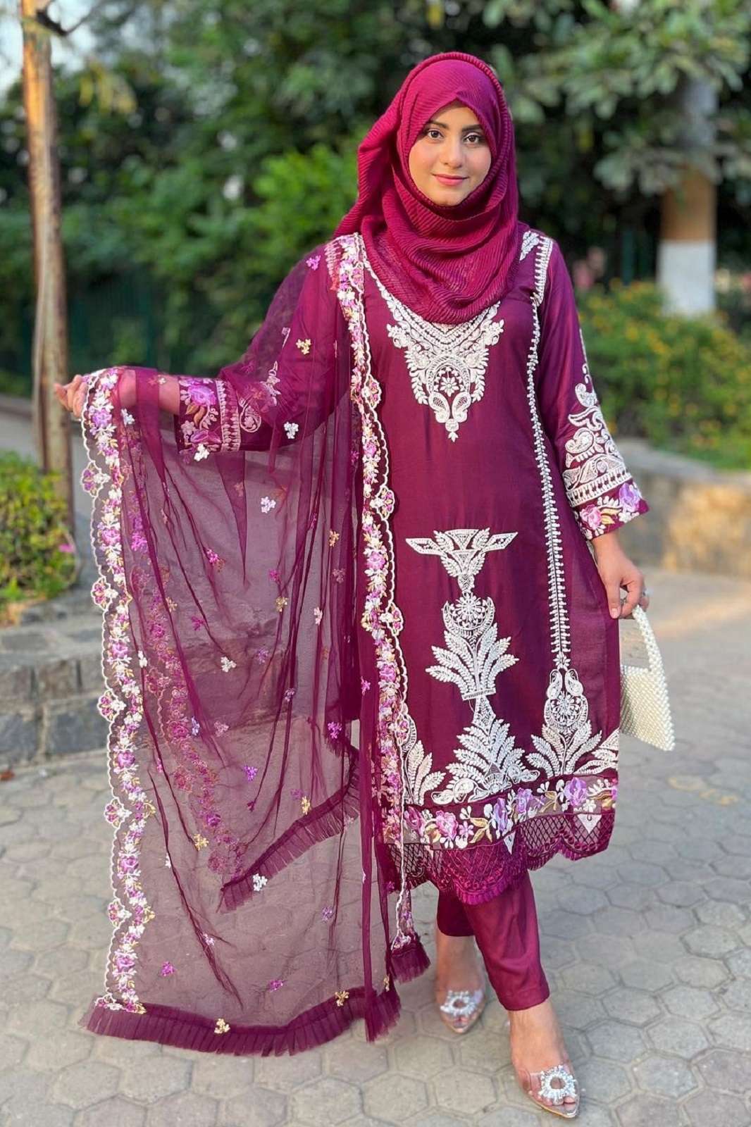 ZIAAZ DESIGNS 349 SEMI STITCHED PAKISTANI SUITS