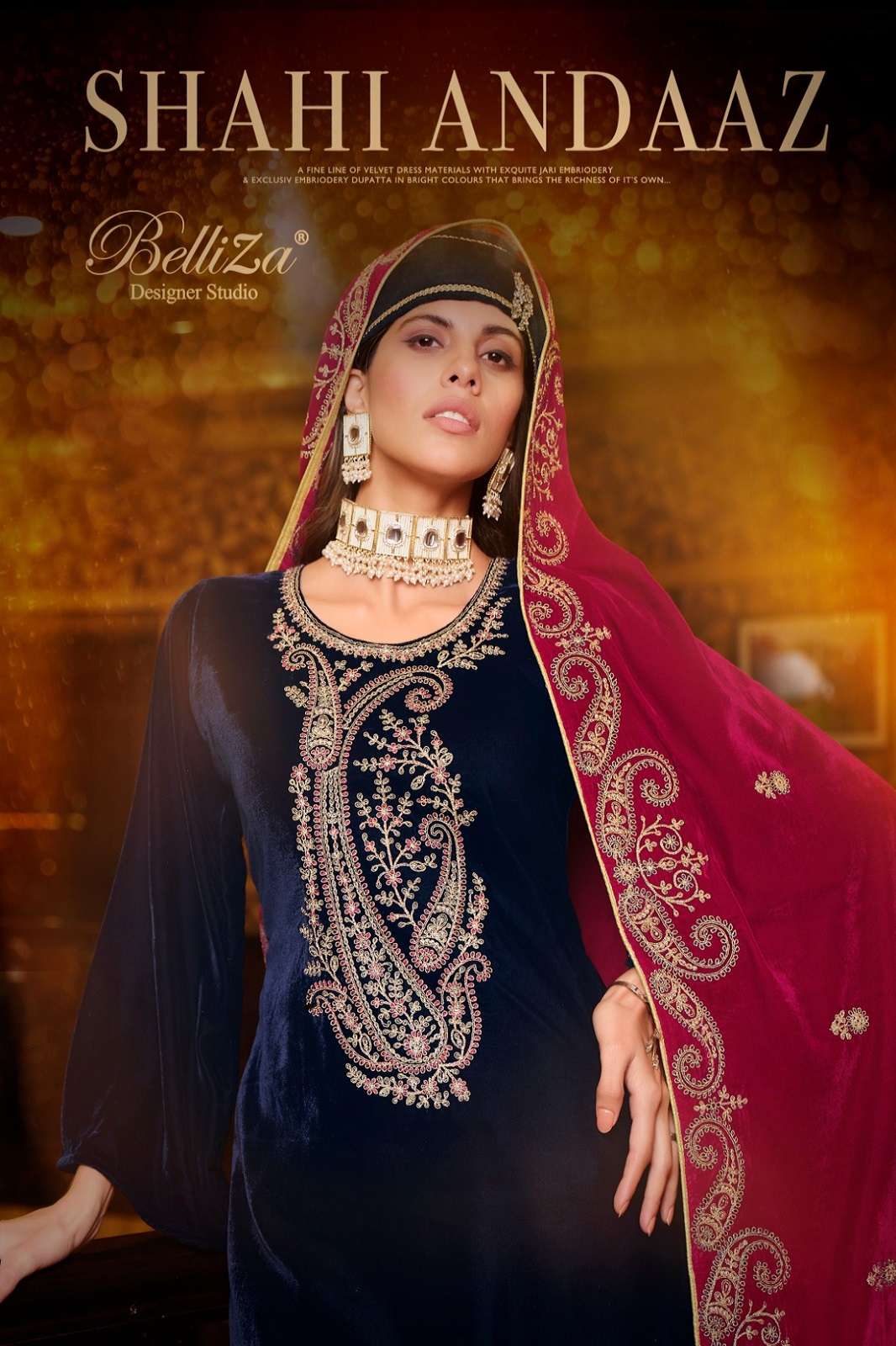 BELLIZA DESIGNER SHAHI ANDAAZ PURE VELVET COLLECTION