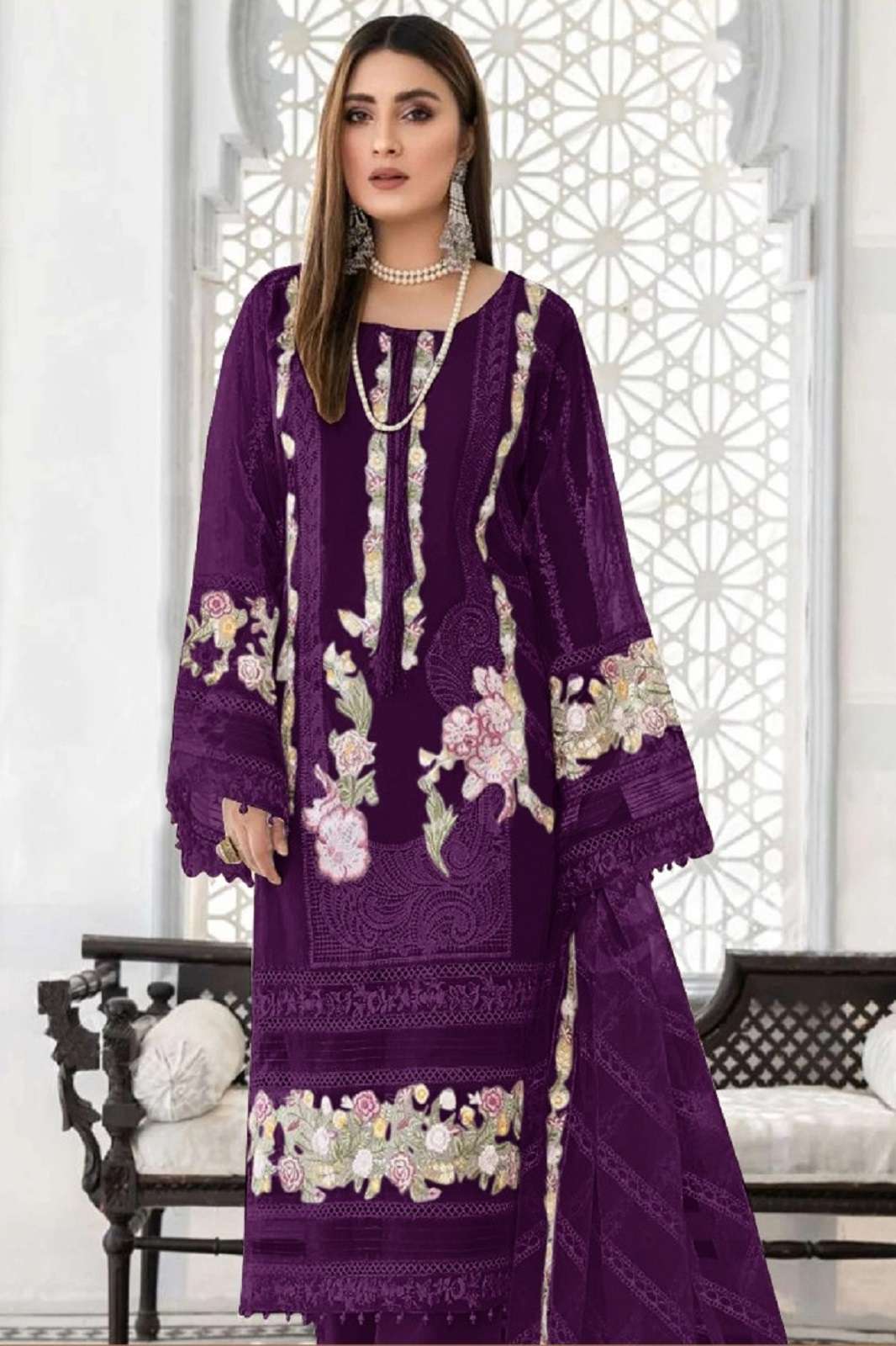 RAMSHA R 1052 A TO D READYMADE PAKISTANI SALWAR SUITS COLLECTION