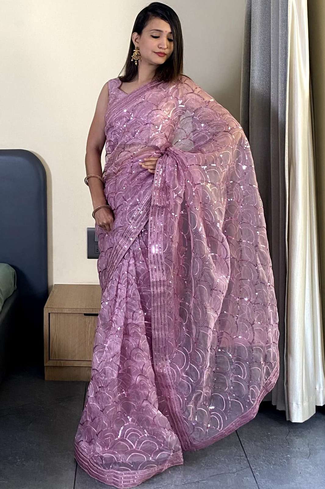 Shri Balaji Emporium AN3081 Designer Embroidery work Saree