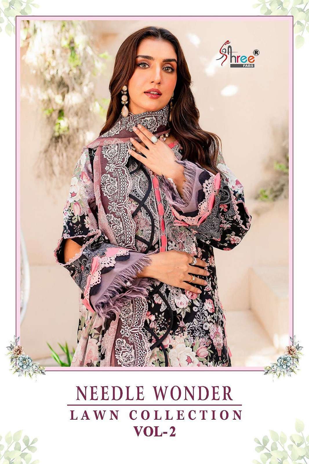 SHREE FAB NEEDLE WONDER LAWN VOL 2 PAKISTANI COLLECTION