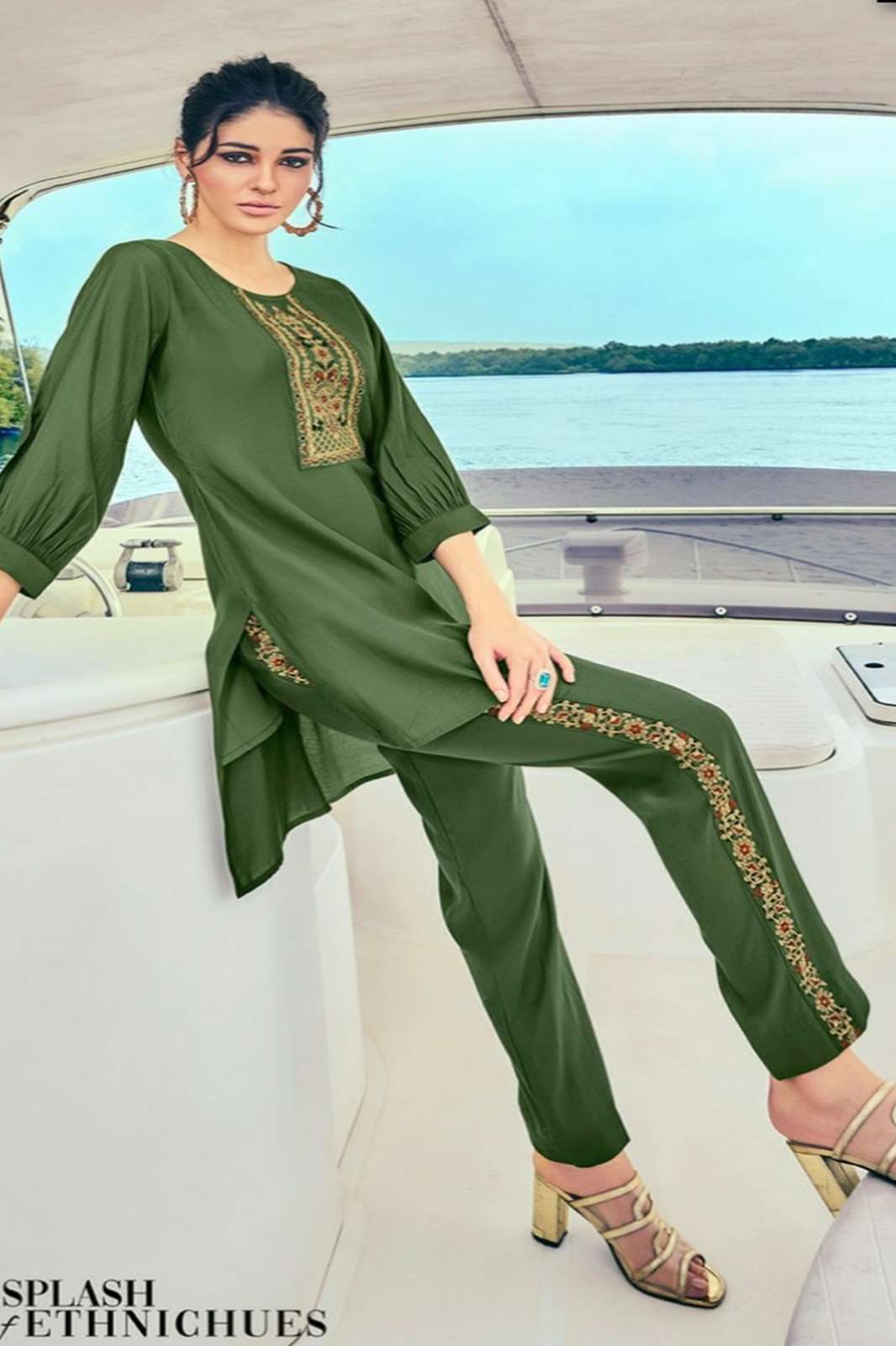 Shri Balaji Emporium MIAMI Natural Silk Fabric with Heavy Coding ...