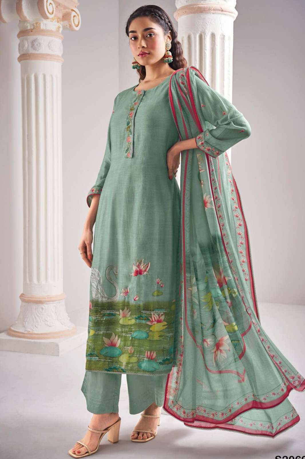 Shri Balaji Emporium Shelby 2069 PREMIUM BEMBERG SILK DIGITAL PRINTED ...