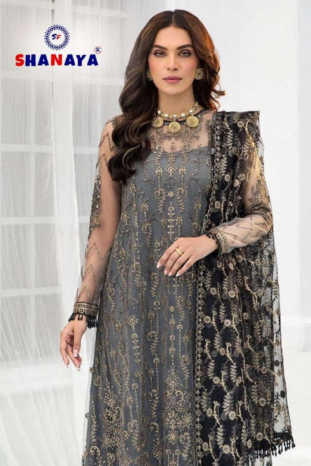 SHANAYA S 133 DESIGNER SEMI STICHED SUIT