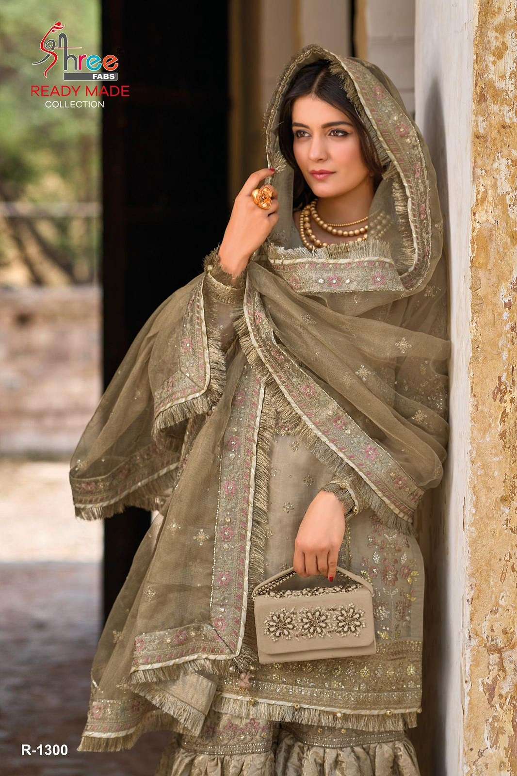 SHREE FAB SR 1300 READYMADE PAKISTANI SUITS WITH PLAZZO