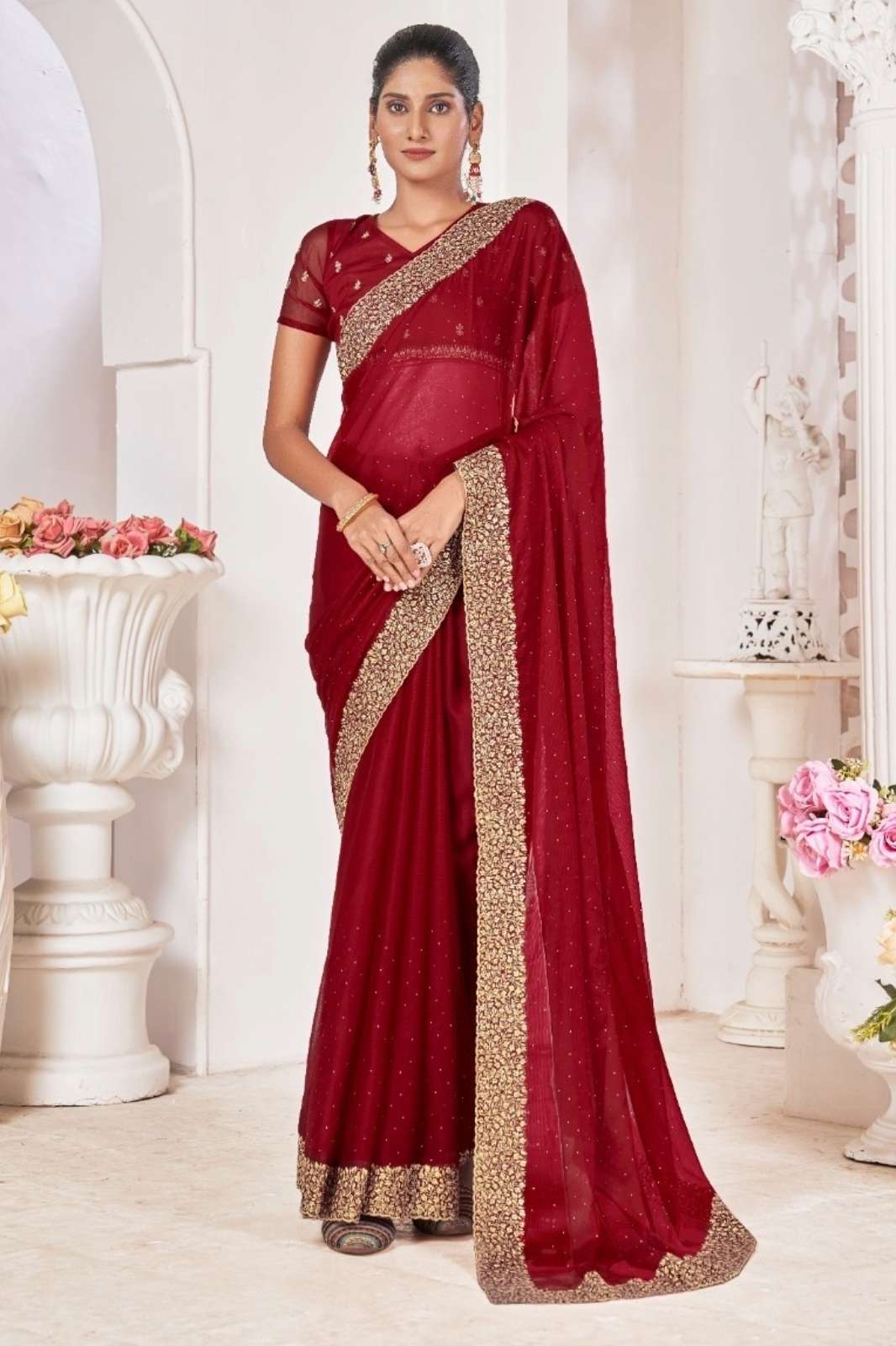 SHRI BALAJI EMPORIUM 6772 2222A TO 2222D FANCY BORDER DESIGNER SAMUNDAR ...