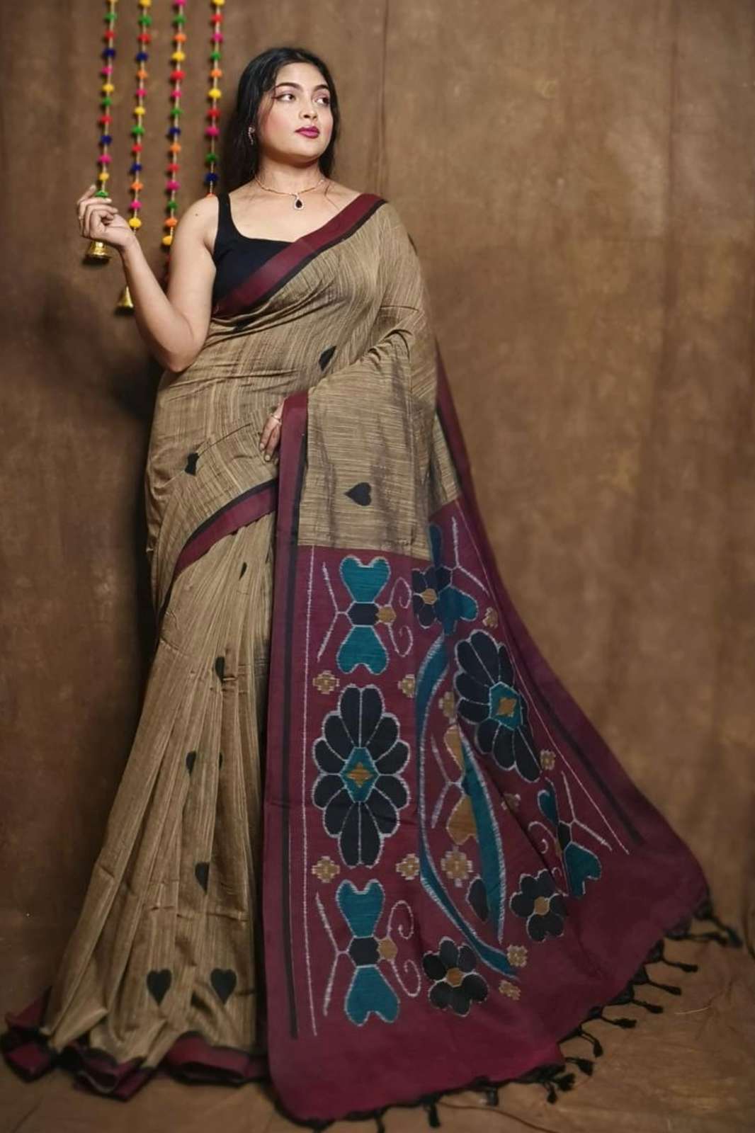 Shri Balaji Emporium 947r Traditional Slab Khadi Handloom Saree