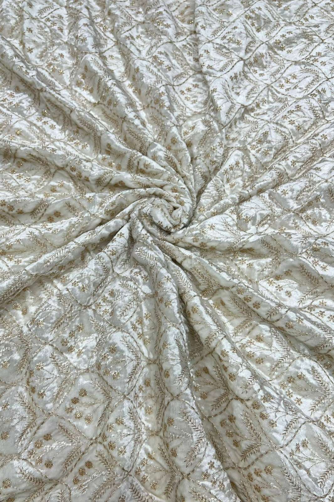 Shri Balaji Emporium A70 Beautiful Embroidered 100% Dyeable Pure Velvet ...