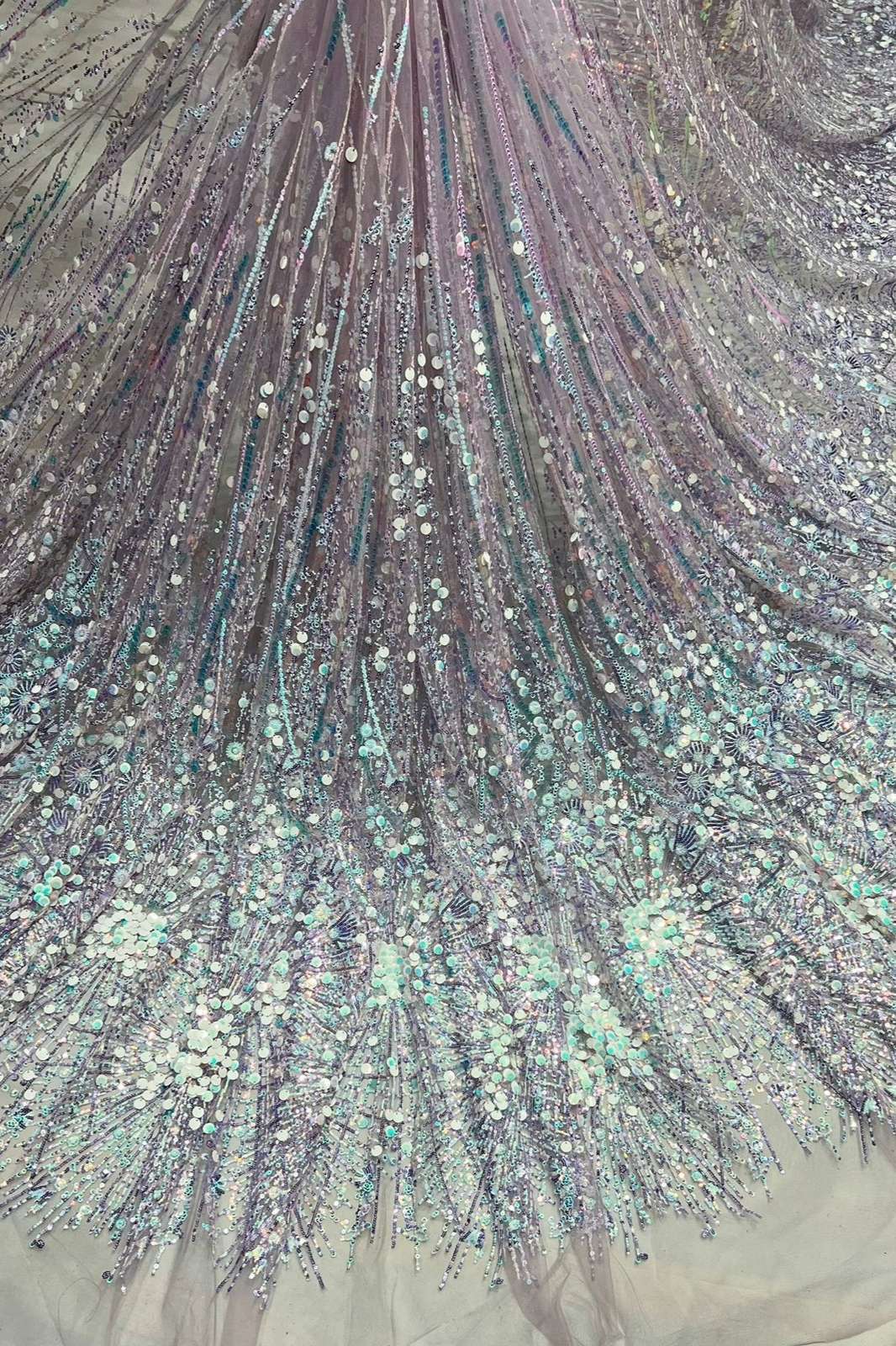 Shri Balaji Emporium A315 Embroidery & Sequence Work Net Designer Fabric