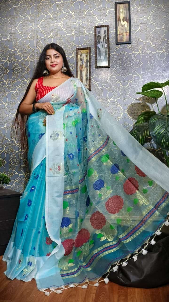 BALAJI EMPORIUM PRESENTS INDIAN WOMEN TRADITIONAL MUSLIN WEAVING WORK ...