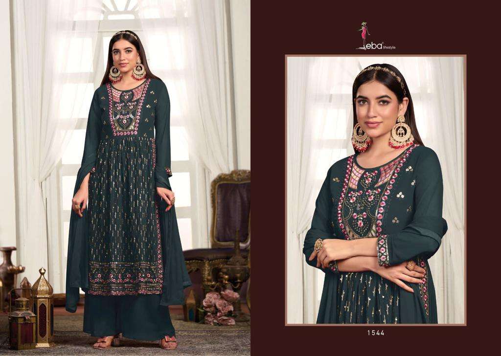 EBA INAYAT DNO 1543 - 1546 SERIES WOMEN INDIAN READY TO WEAR BLOOMING ...