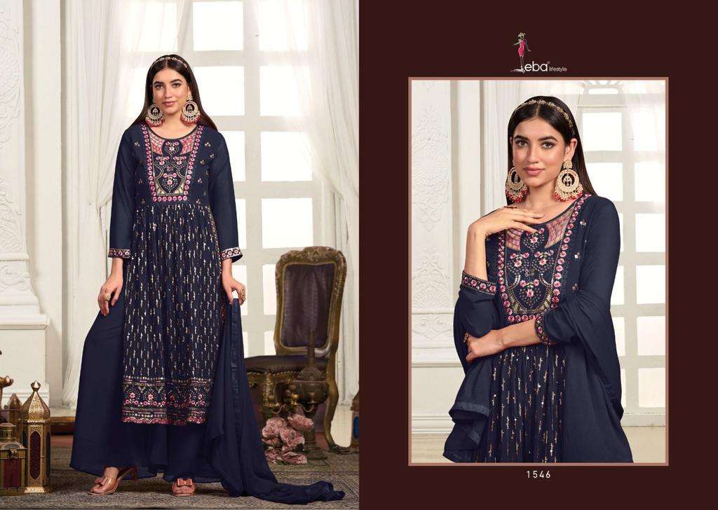 EBA INAYAT DNO 1543 - 1546 SERIES WOMEN INDIAN READY TO WEAR BLOOMING ...