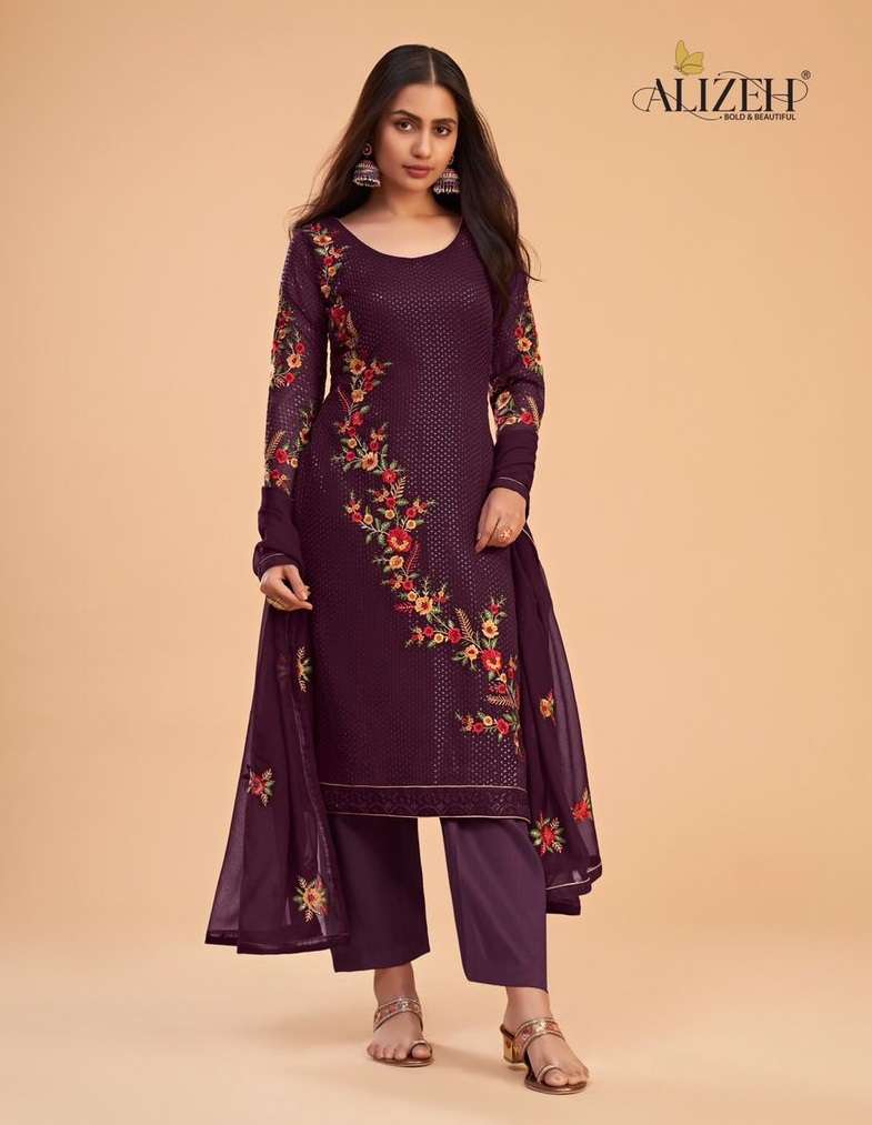 Alizeh Presents Zaida Vol-12 D.NO-2053 A to D Series Indian Straight ...