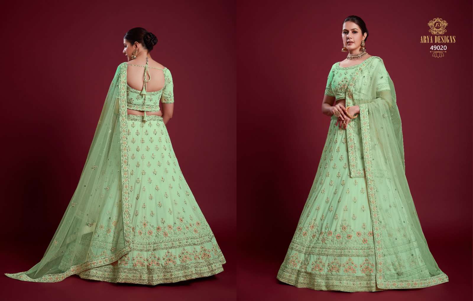 Arya Designs Poshak Vol-6 Dno 49001 - 49032 Series Heavy women ...