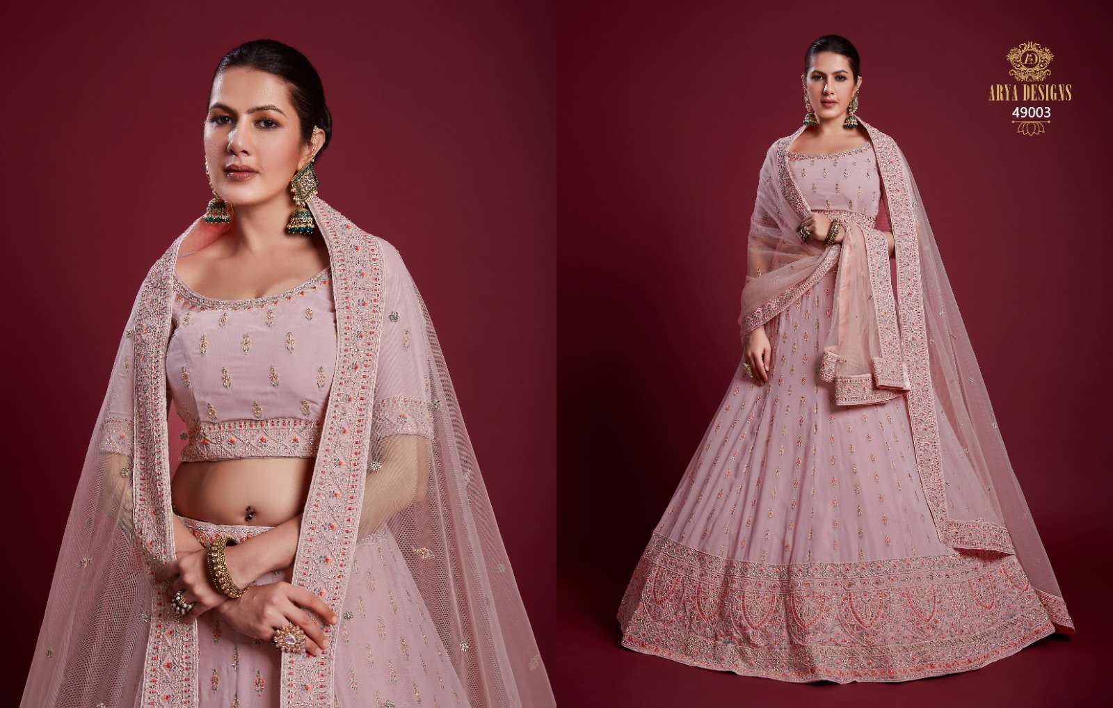 Arya Designs Poshak Vol-6 Dno 49001 - 49032 Series Heavy women ...