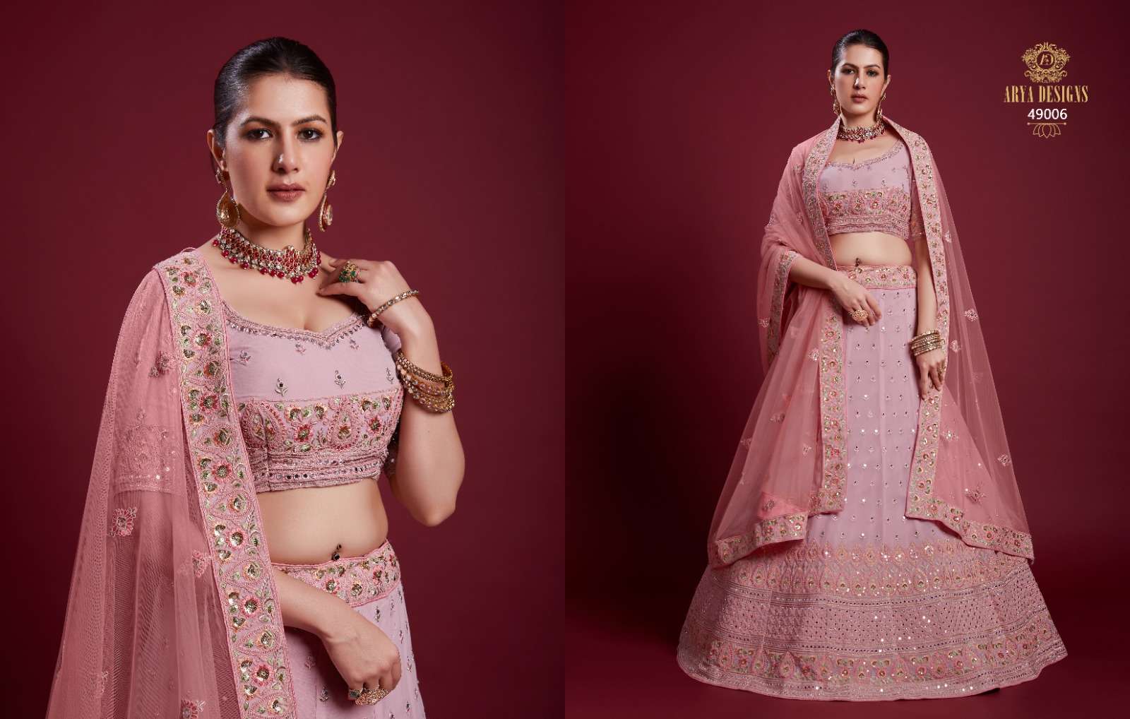 Arya Designs Poshak Vol-6 Dno 49001 - 49032 Series Heavy women ...