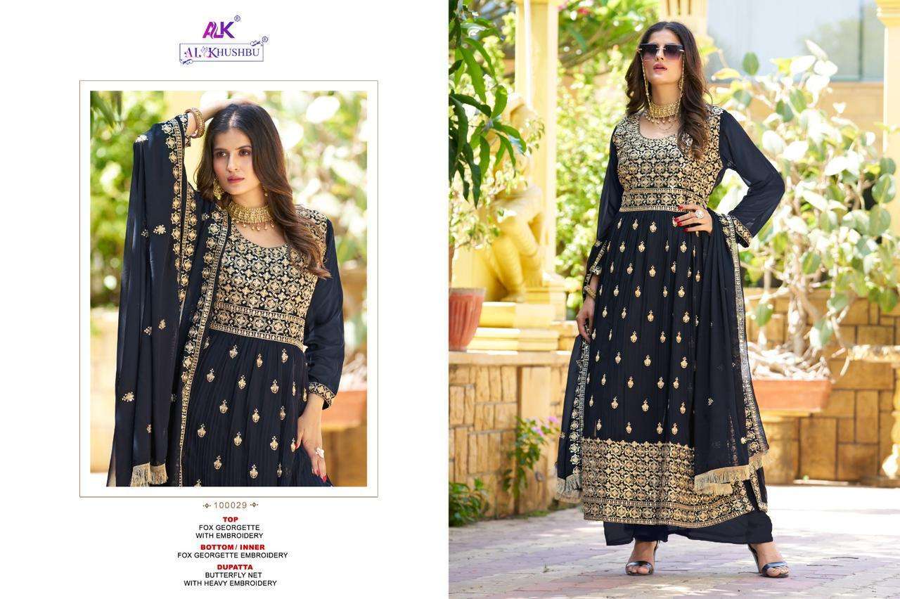 AL KHUSHBOO 100029 GEORGETTE PAKISTANI SUIT