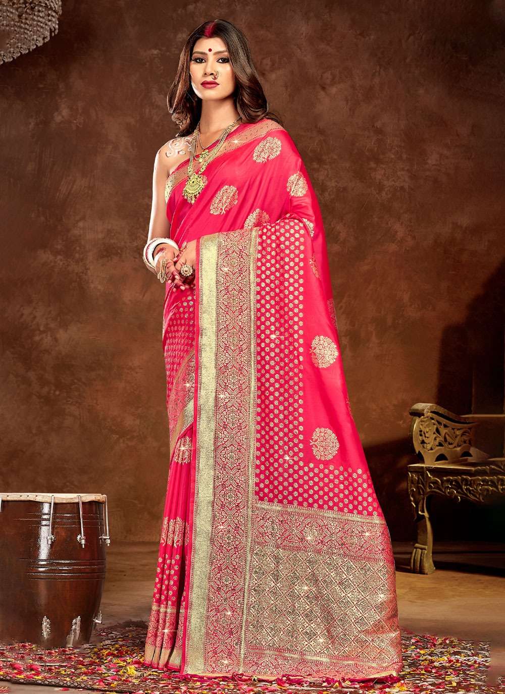 Bunawat Janvi Traditional Banarasi Silk Festival Saree Collection