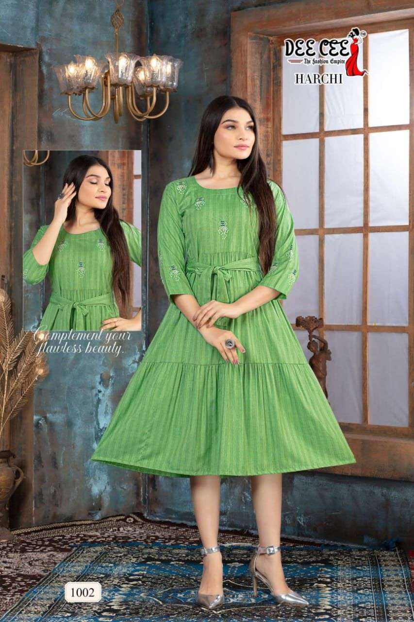 DEE CEE HARCHI HEAVY RAYON KURTIS