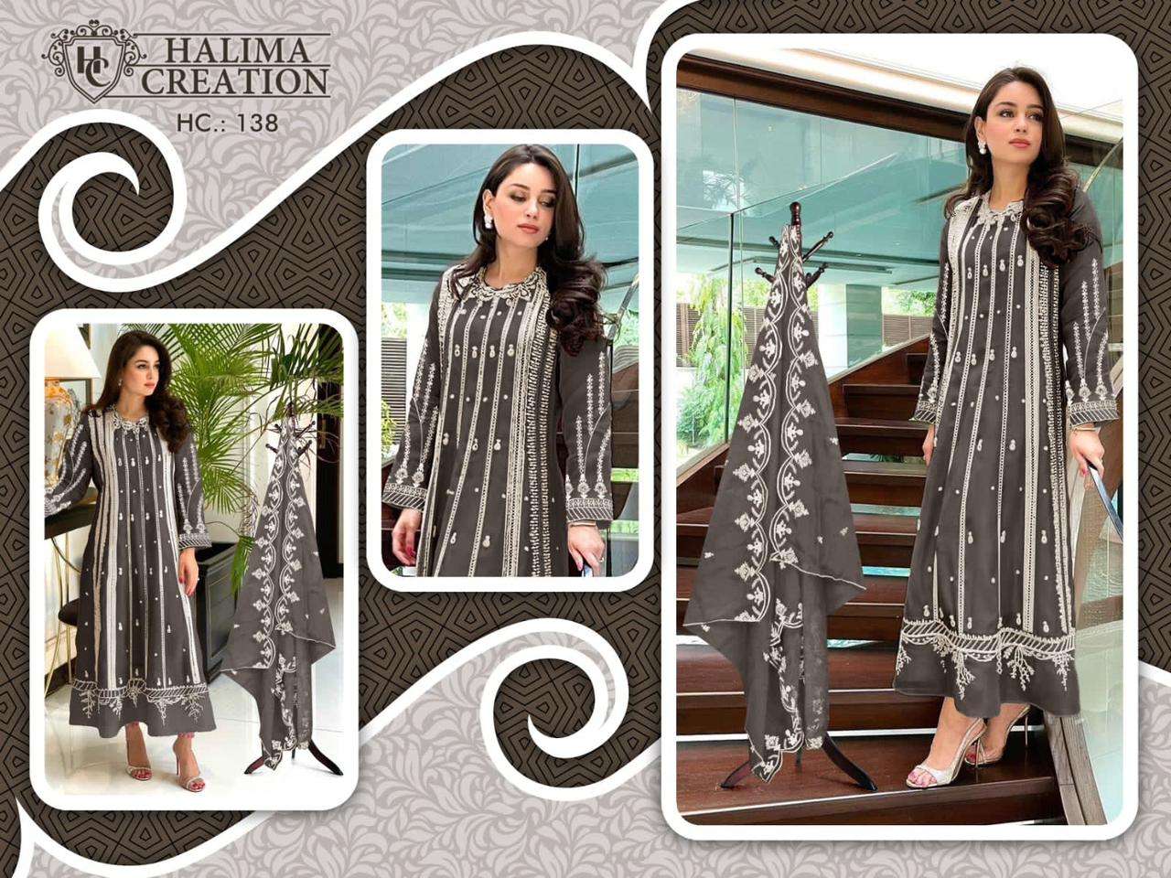 HALIMA CREATION 138 DESIGNER PAKSTANI SUITS