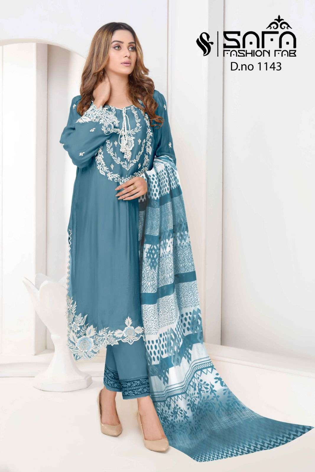 SAFA CREATION 1143 HEAVY GEORGETTE PAKISTANI STYLE SUIT