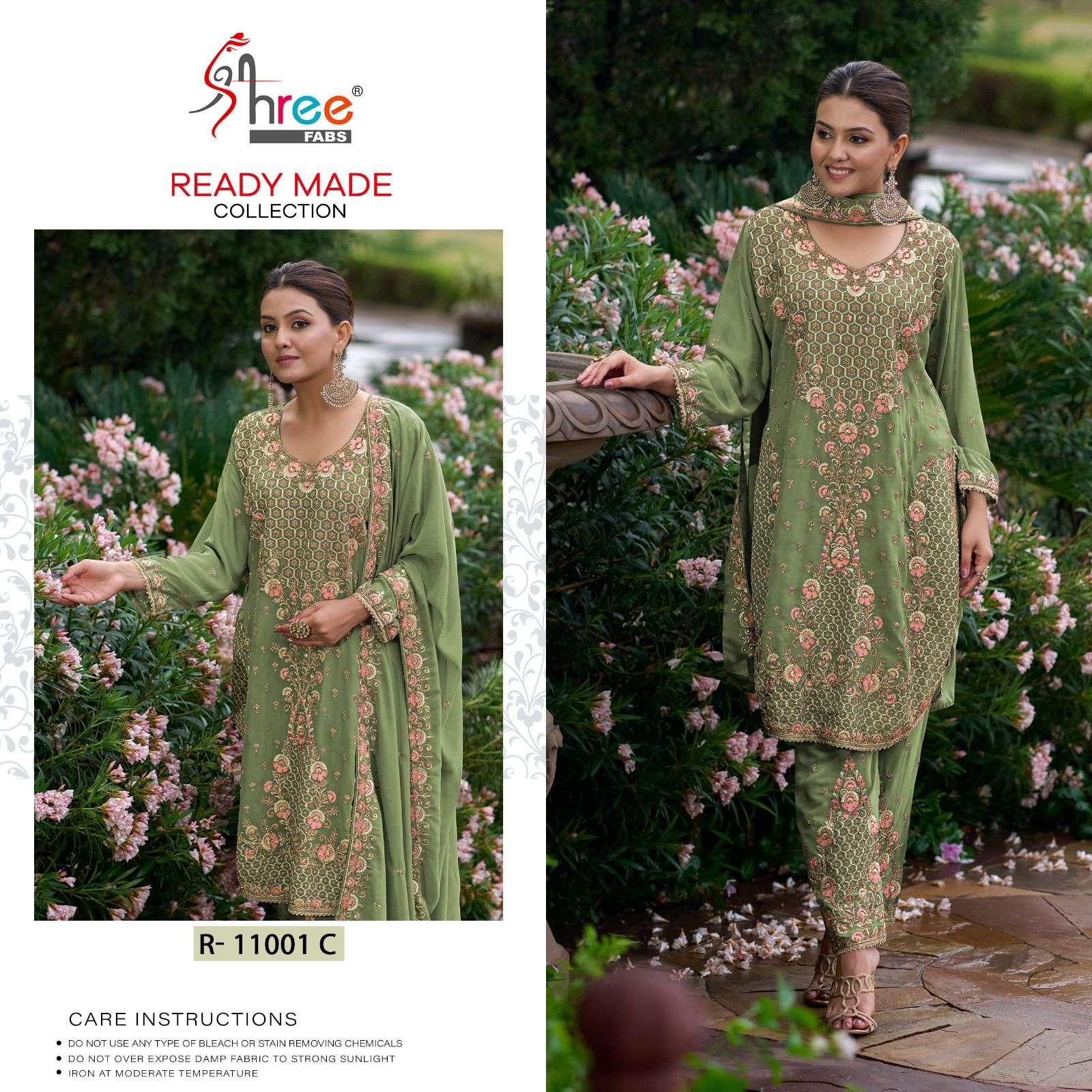 SHREE FAB R 11001 A TO D READYMADE COLLECTION