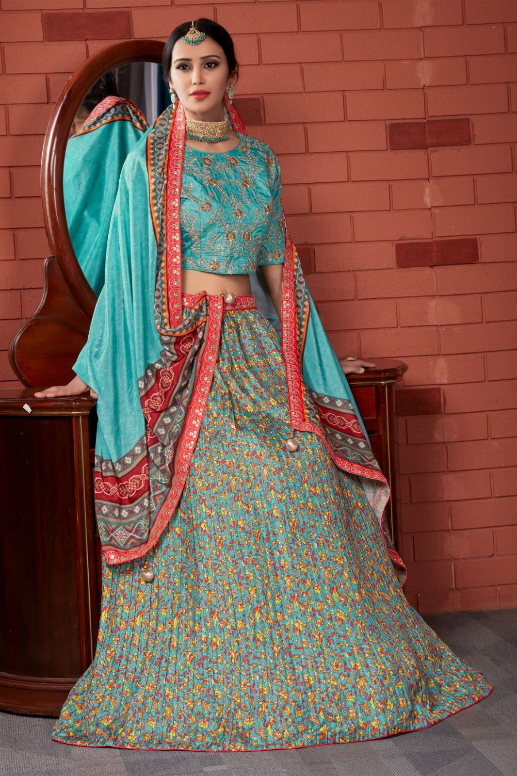 Shri Balaji Emporium D.No- C 1989 Partywear Festive Wear Lehenga Choli ...